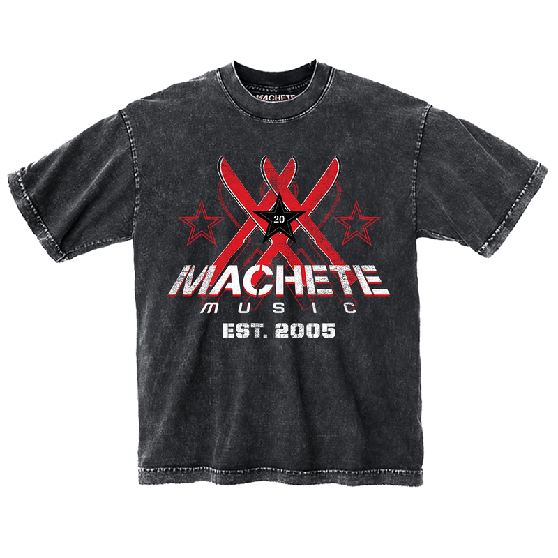 Machete Distressed Oversized Tee - Universal Music Latin Official Store